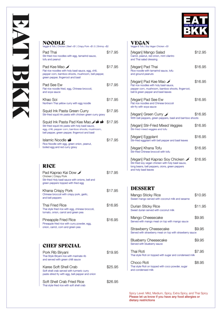 Annex Menu – EAT BKK